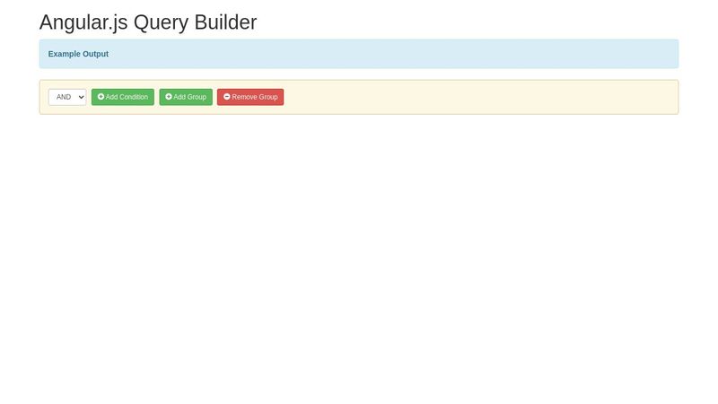 Query Builder Angular