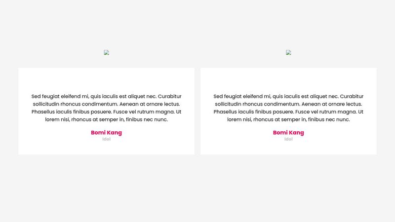 css grid responsive testimonial box design