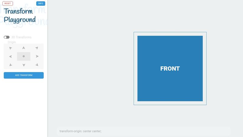 CSS Transform Playground