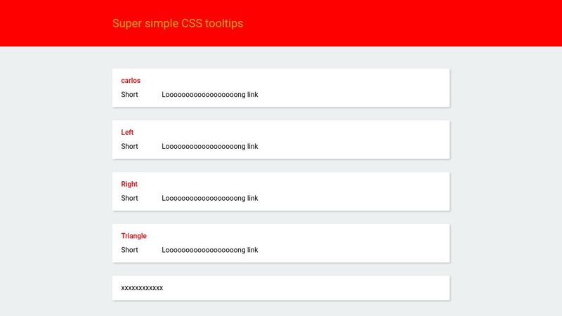 Super Simple CSS Tooltips