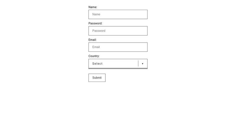 Sample Jquery Form validation with custom select box