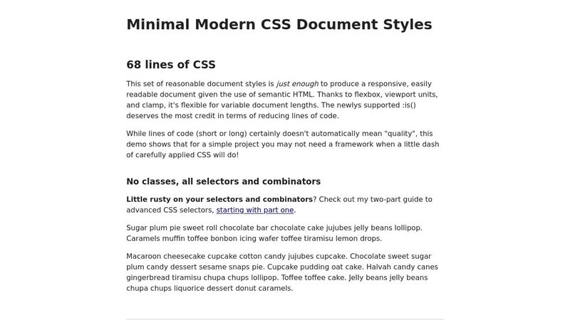 Template - Semantic HTML + CSS