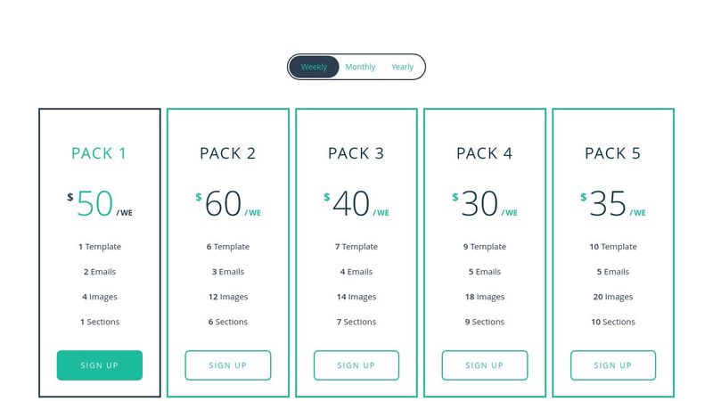 advanced responsive flip Pricing Table