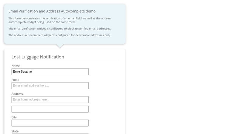 Verify email and address autocomplete (AU)