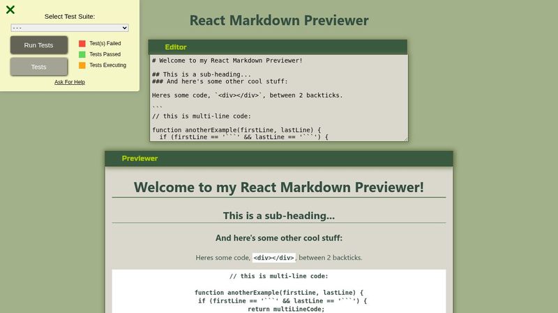 Build a Markdown Previewer