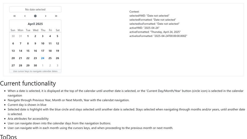 Agnostic Javascript Datepicker