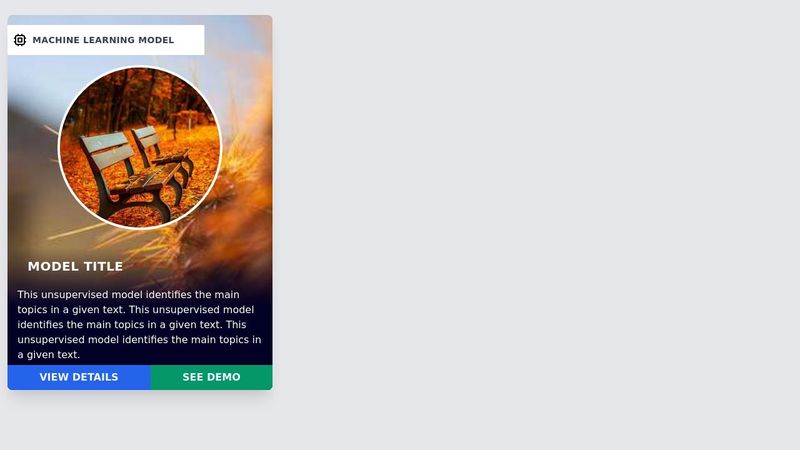 Model Card - Tailwind CSS