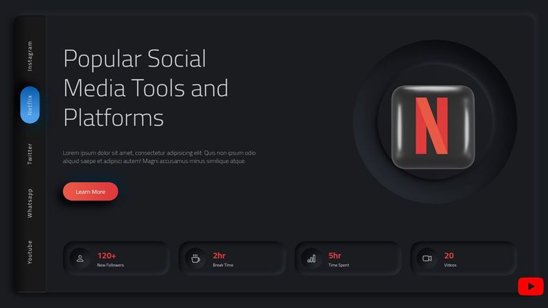 Neumorphism CSS - Creative Tabs