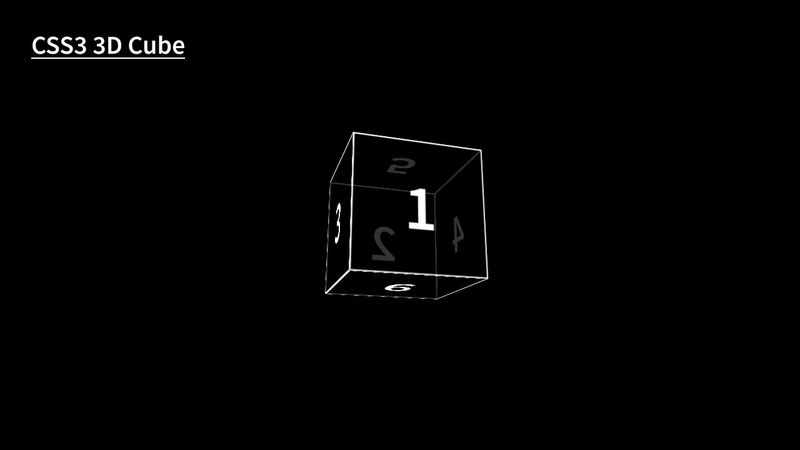 CSS3 Cube Experiment