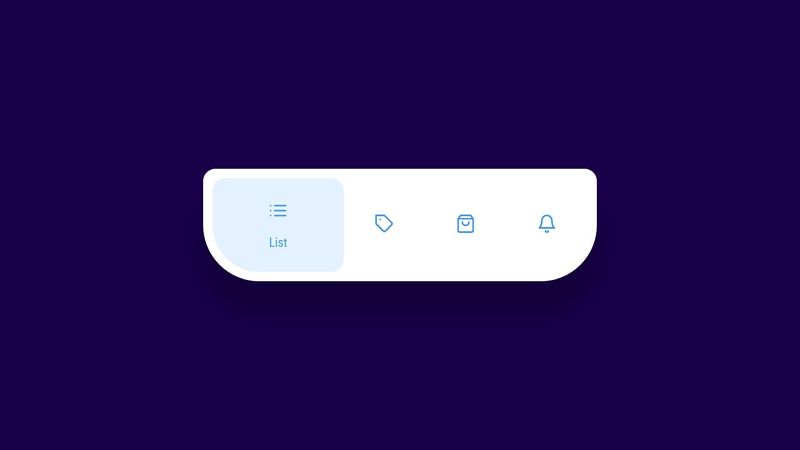 TAB BAR MENU ANIMATION
