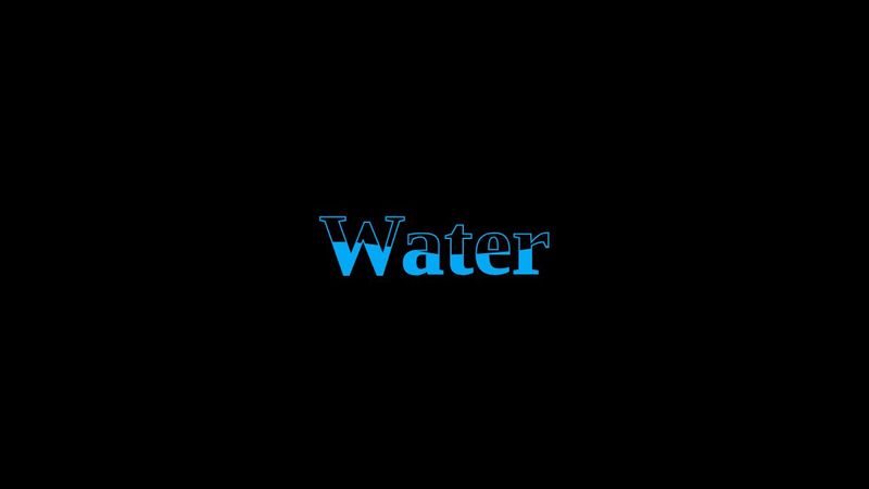 CSS Text Water Animation