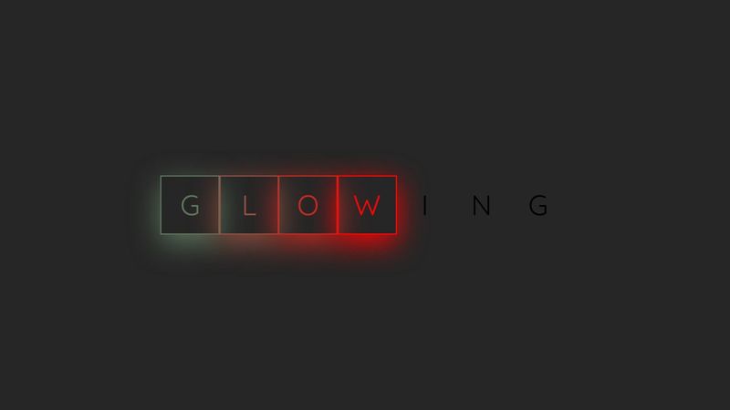 Css Glowing Text Effect 