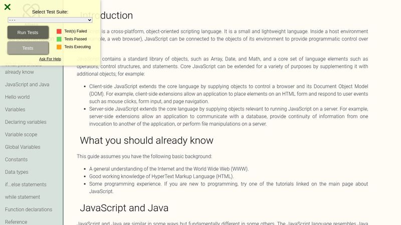 Documentation JavaScript