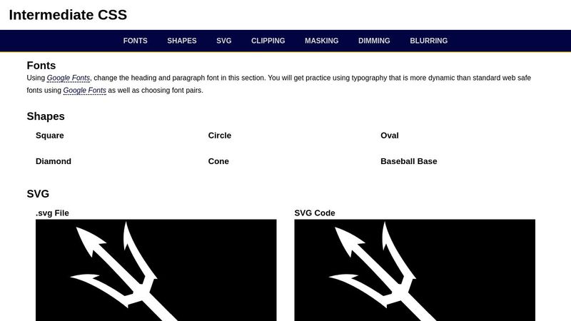ACTIVITY // INTERMEDIATE CSS