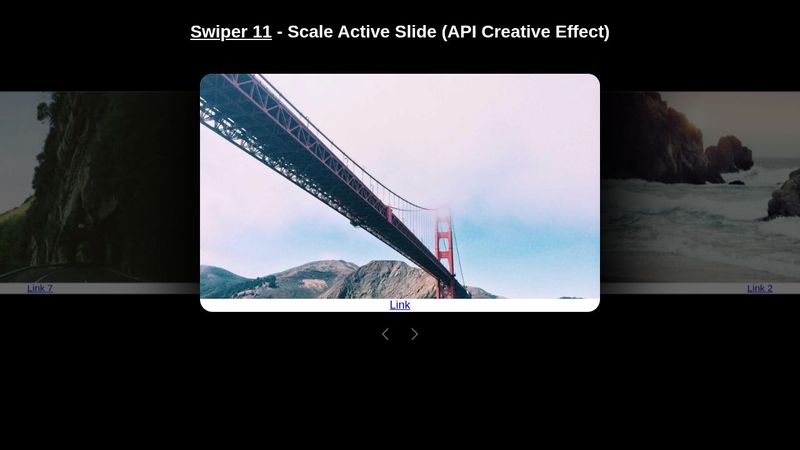 CodePen - swiper 11 - active slide scale (API Creative Effect)