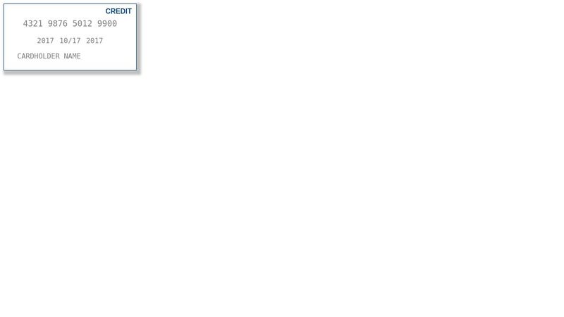 CSS Credit Card