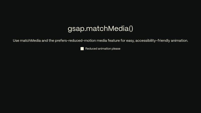 gsap.matchMedia() Demo - reduced motion toggle