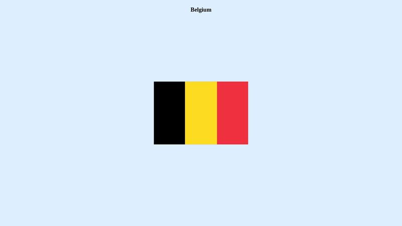 CSS Flag: Belgium