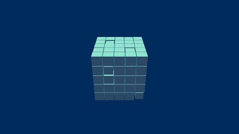 Only CSS: Noisy Cube