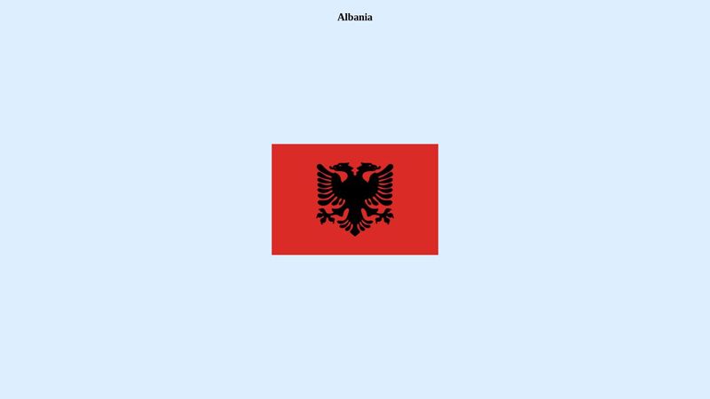 CSS Flag: Albania