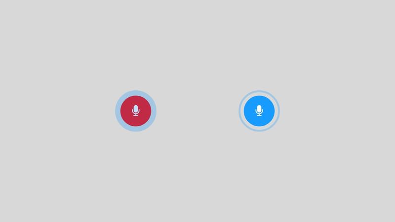 listening MIC icon - animation