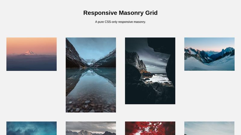 Responsive Masonry Grid