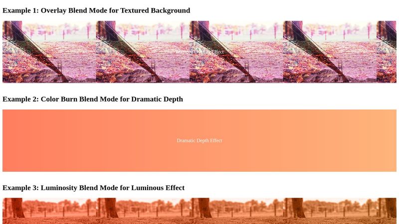 CSS 'background-blend-mode'