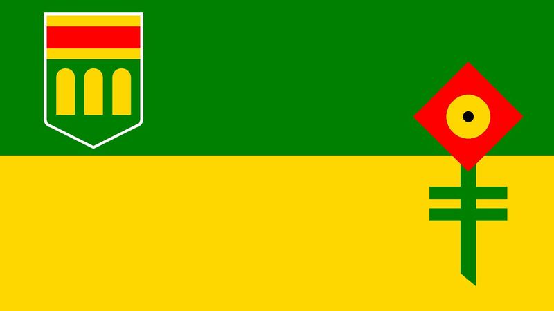 Saskatchewan Flag Single Div Pure CSS