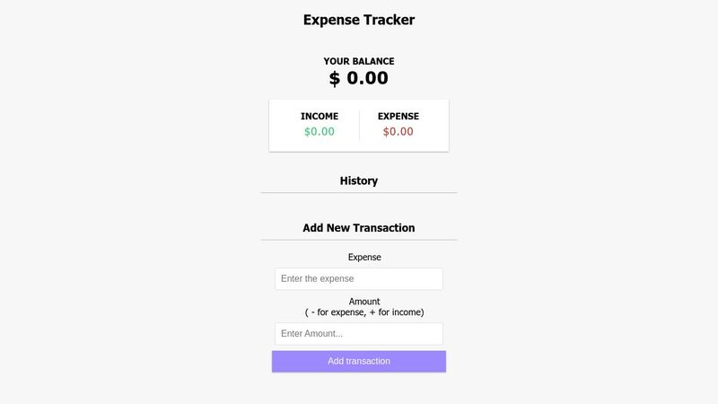Expense/Income Tracker