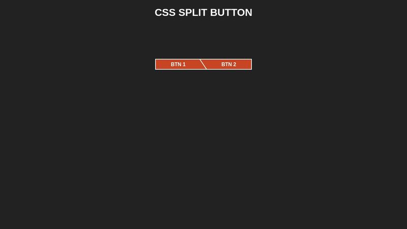 CSS diagonal split button