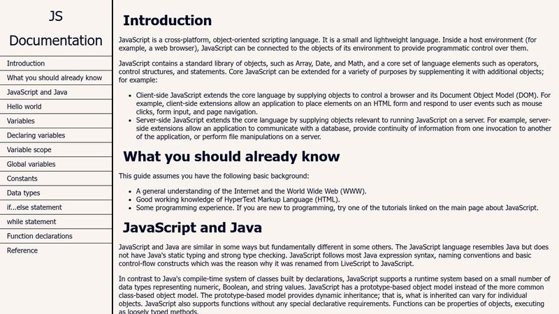 thatGui fcc responsive web design Technical Documentation Page