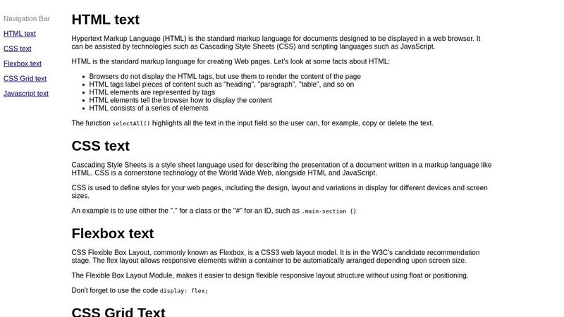 FCC - Technical Documentation Page