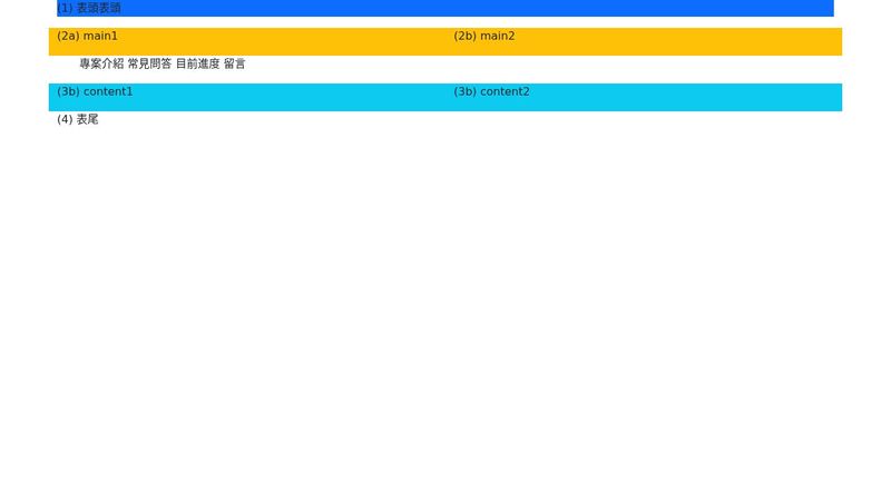 (Bootstrap) RWD Layout (1)