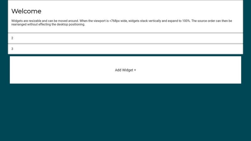 Responsive Drag and Drop Grid