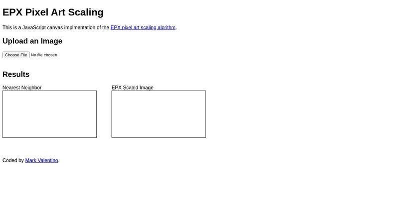 EPX Pixel Art Scaling