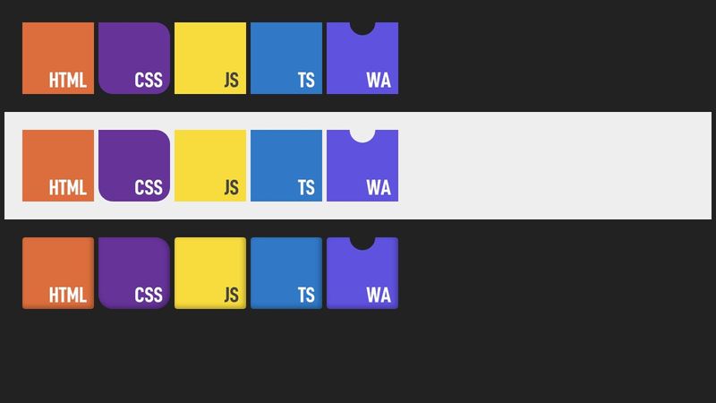 HTML, CSS, Javascript, Typescript, WebAssembly 2024 Logos