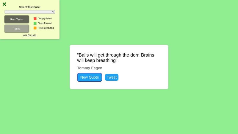 FreeCodeCamp | Random Quote Machine