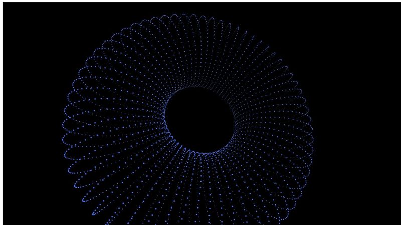 Spinning Donut Only Javascript