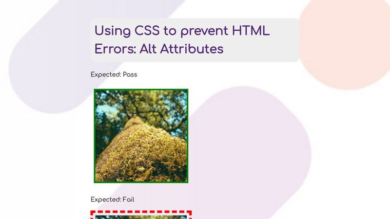 Alt text CSS test