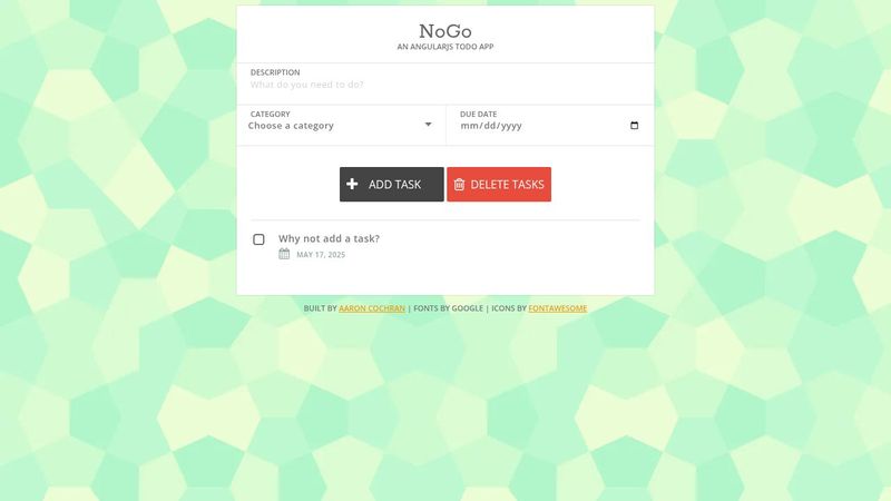 NoGo | an angularJS Todo