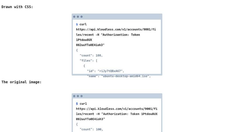 Drawing a Terminal with CSS