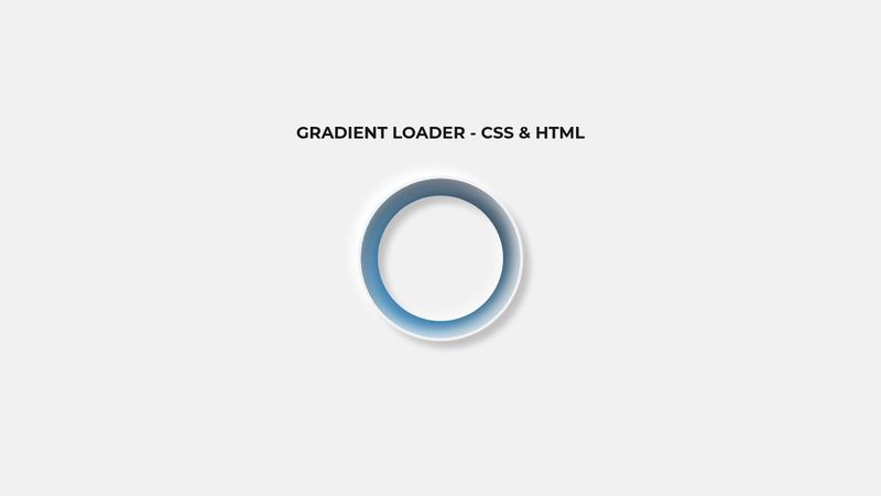 Gradient pre loader - CSS & HTML