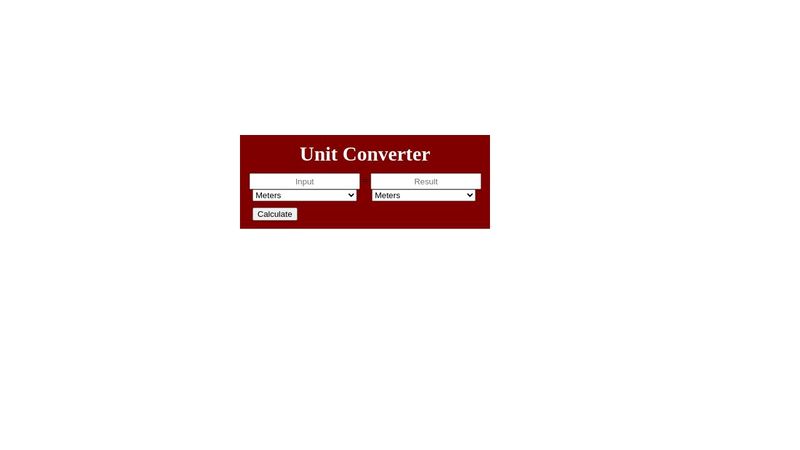 Unit Converter Calculator