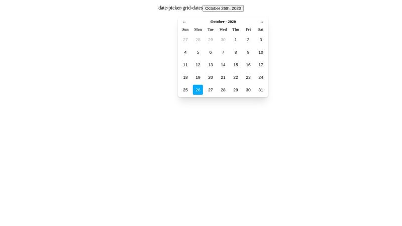 Date Picker Learning