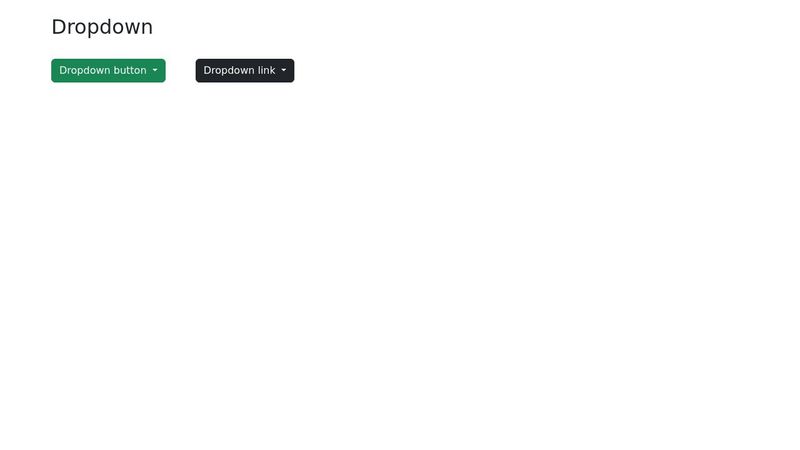 Bootstrap CSS dropdowns - Single button