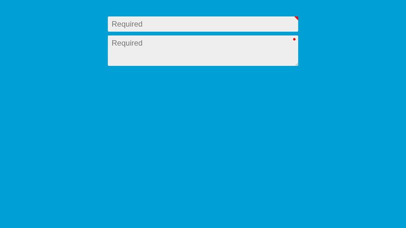 Indicating :required INPUT field w/ CSS