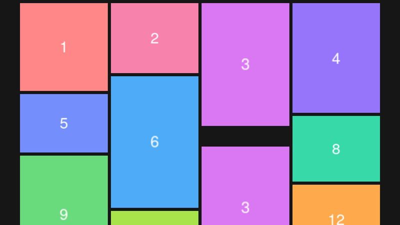 JavaScript: masonry layout