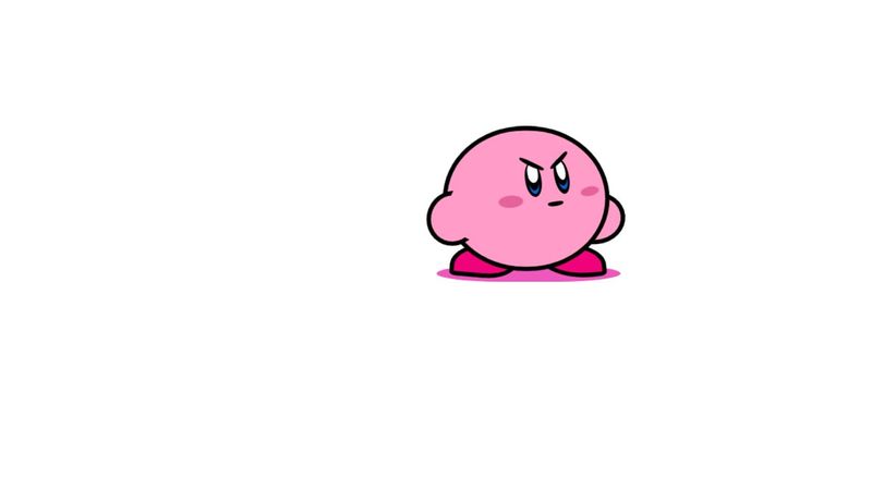 kirby html css with animation
