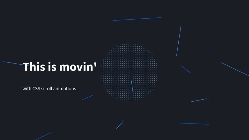 Scroll-Animated Shapes (PURE CSS)
