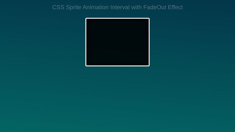 CSS Sprite Animation Interval